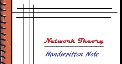 [PDF] Network Theory Handwritten Note