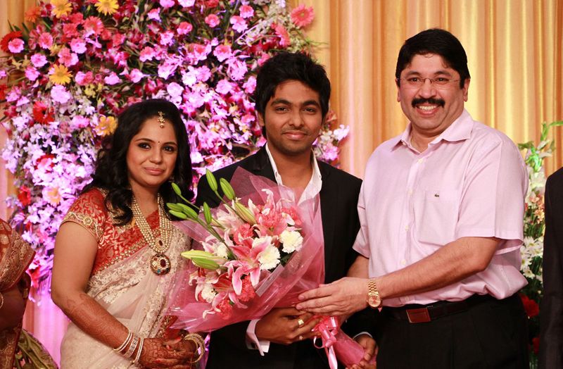 GV Prakash Saindhavi Wedding Reception Photos Gallery