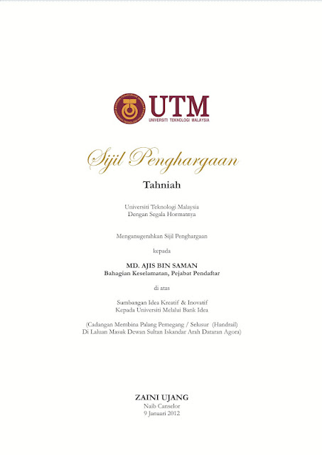 Creative Media Unit: Template Sijil UTM