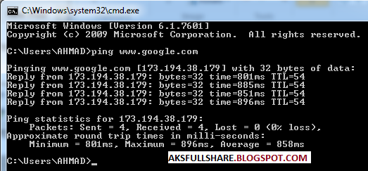 Mengenal Ping dan Fungsi Ping - AKS FULL SHARE™