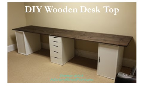 A Girl and Some Paint: DIY Wooden Desk Top
