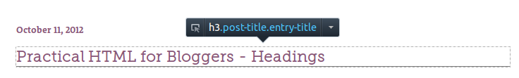 Code it Pretty: Blog Font Style with CSS - Finding the Selectors
