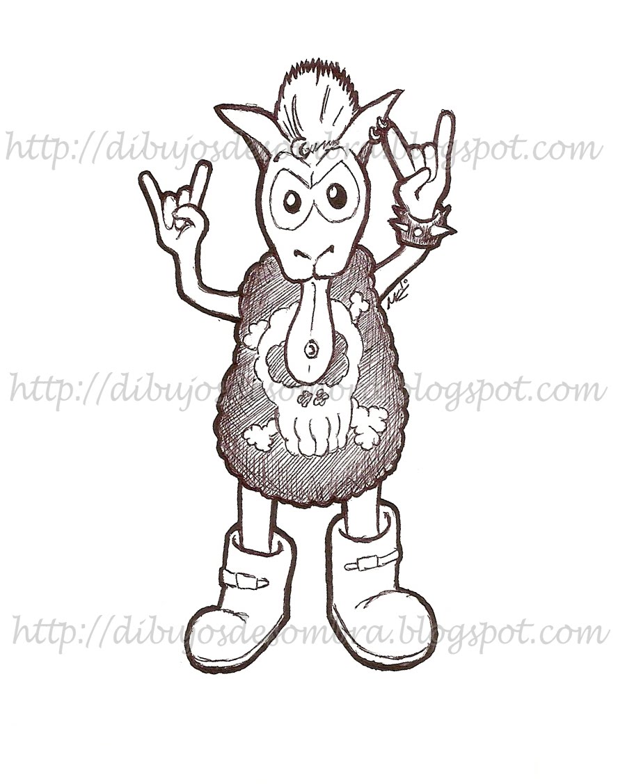 Los dibujos de Meli: Rock Sheep
