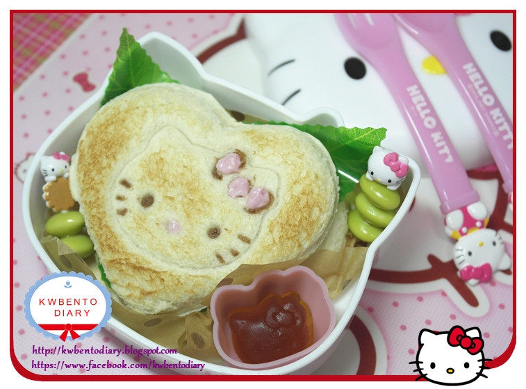 Karenwee's Bento Diary: Bento#Jan26~Hello Kitty Toast & Goofy Toast