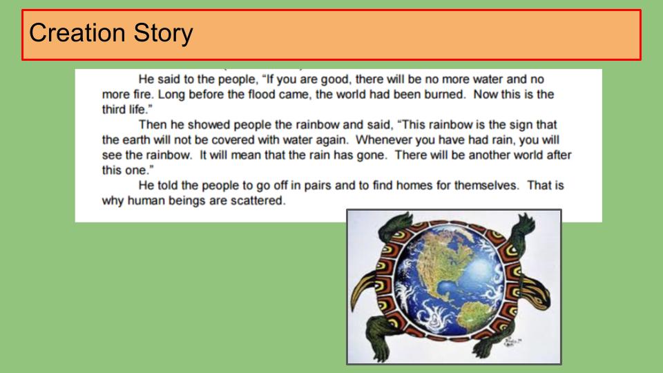 Ms Rashid: Social Studies - Aboriginal Creation Stories