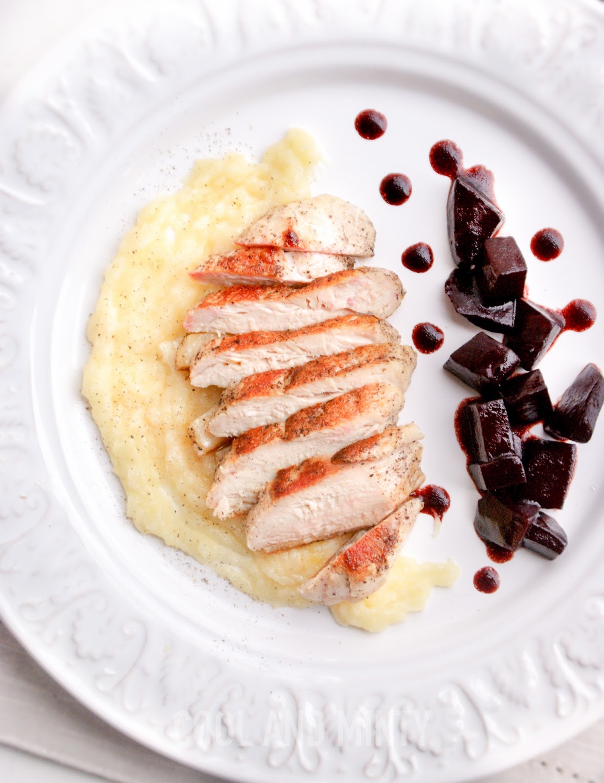 PIERŚ PERLICZKI Z KARMELIZOWANYMI BURACZKAMI | COOL & MINTY