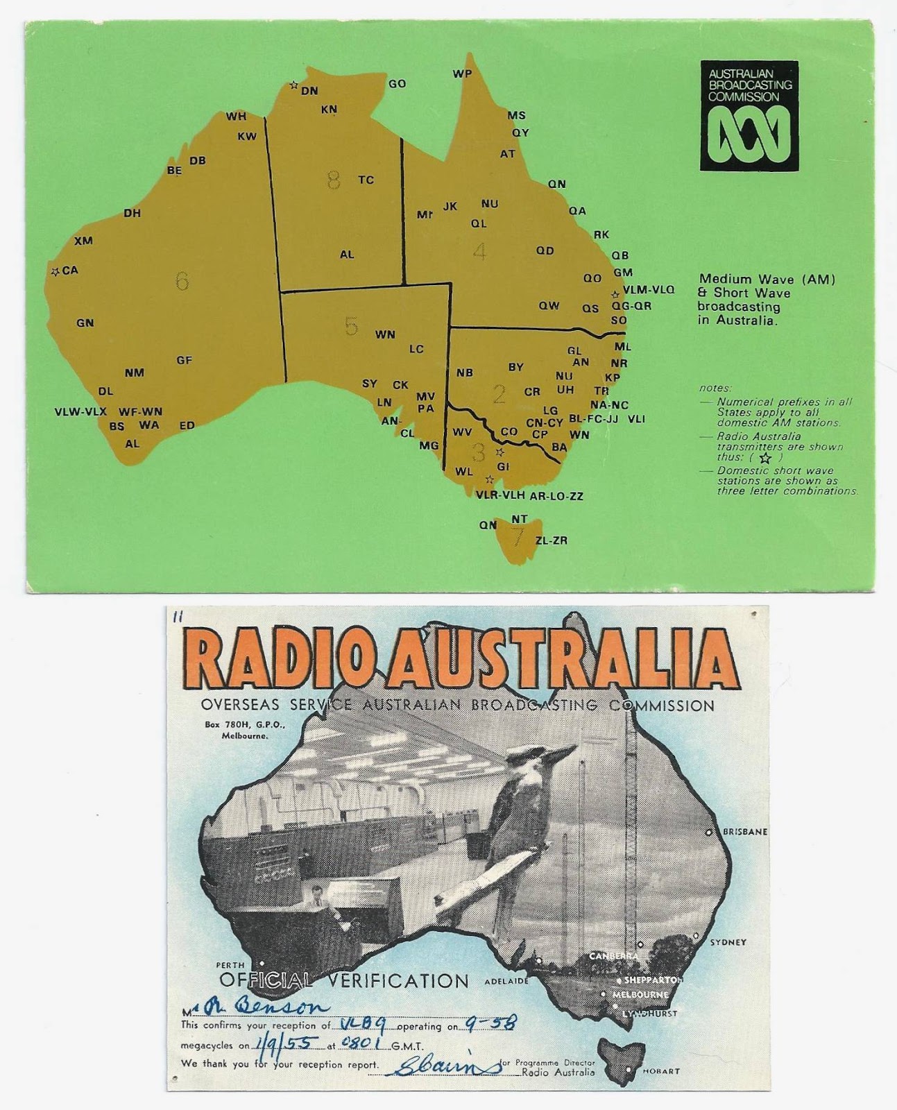 Past Print: QSL cards