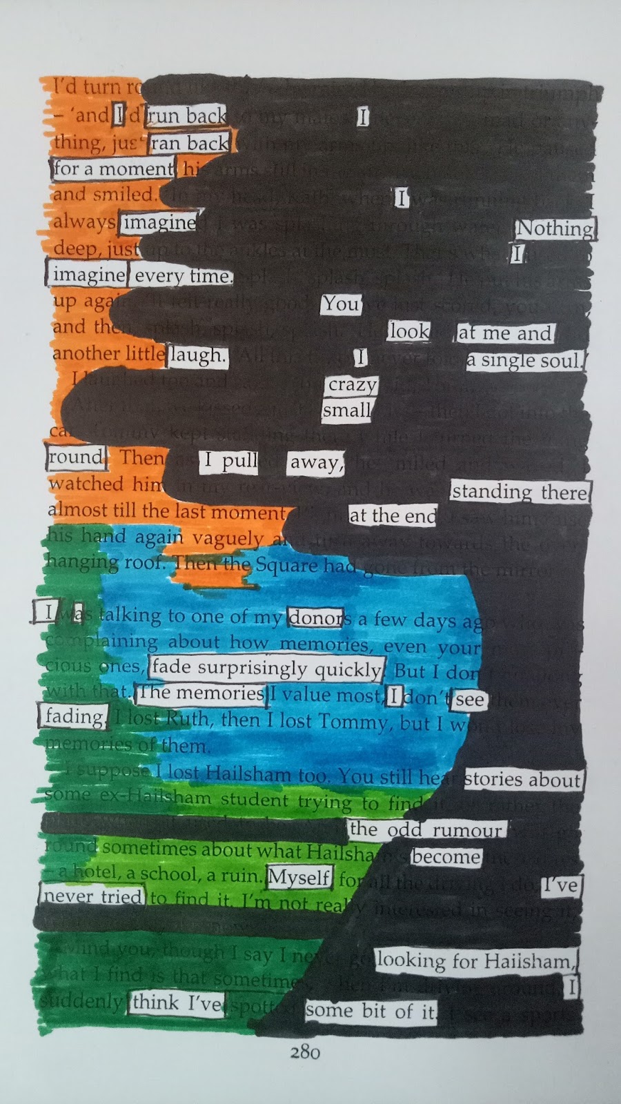 Exploring Life Through Words: My First Blackout Poetry