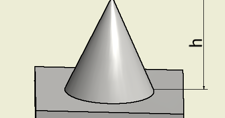 Solve: Deflection of The Apex A of a Homogeneous Circular Cone