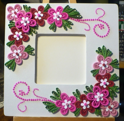 Let's create: Decorated Foam Board Photo Frame