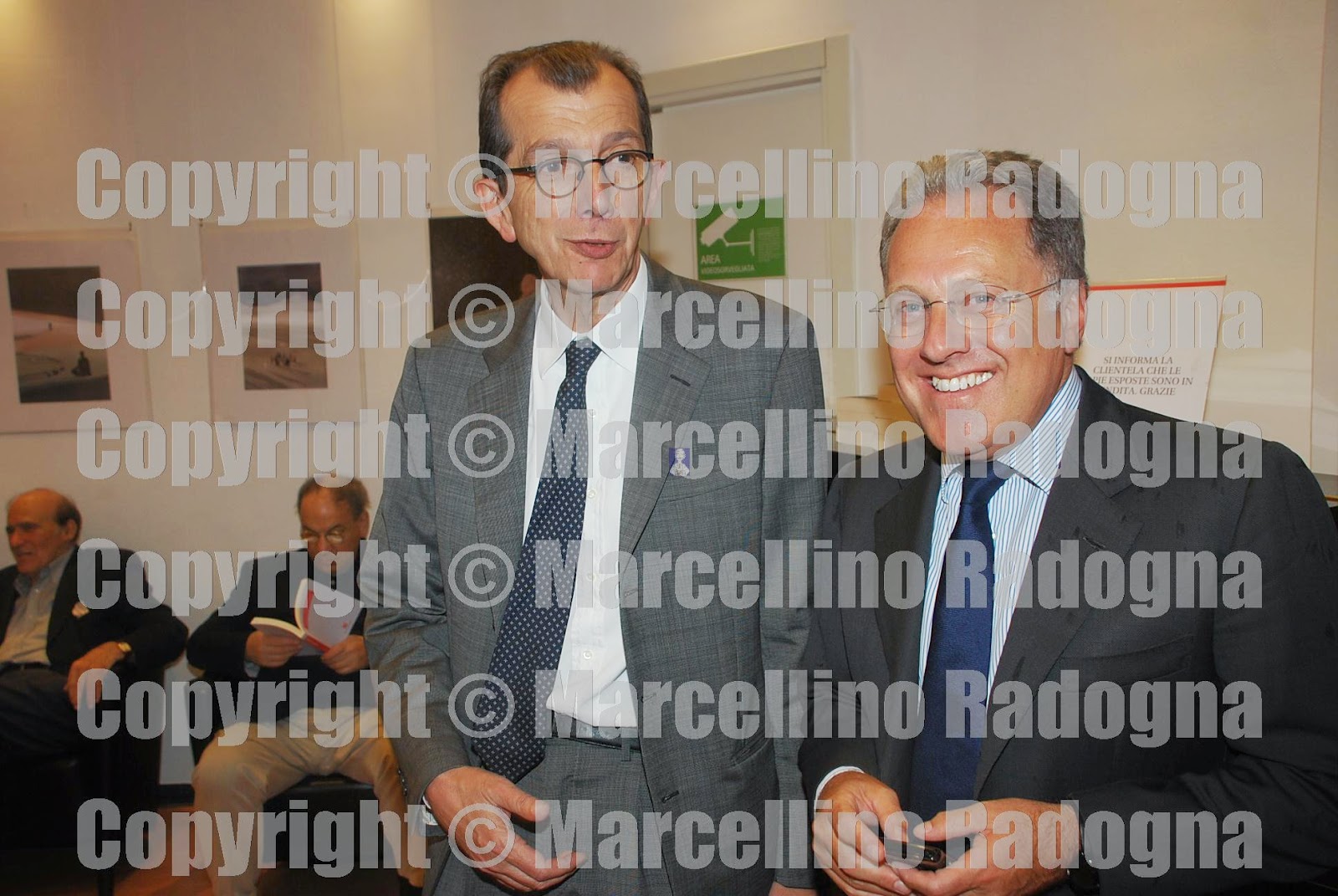 Marcellino Radogna - Fotonotizie per la stampa: Silvio Sircana e Marcello Sorgi