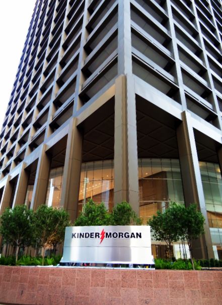 Houston in Pics: Kinder-Morgan signage on Downtown-Houston Office Tower