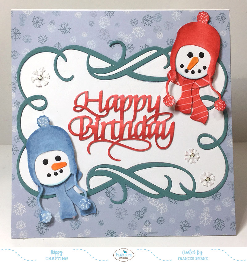 StampOwl's Studio: Chillin Snowman Birthday Card