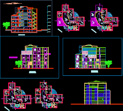 Plan Autocad d'une banque dwg ~ Engineering et Architecture