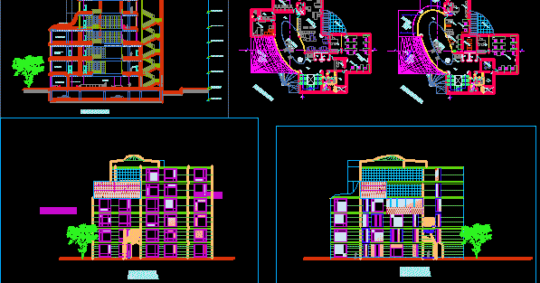 Plan Autocad d'une banque dwg ~ Engineering et Architecture