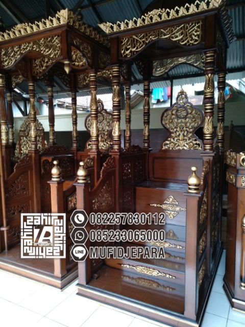 Katalog Mimbar Masjid Atap Kubah Ukiran Jepara
