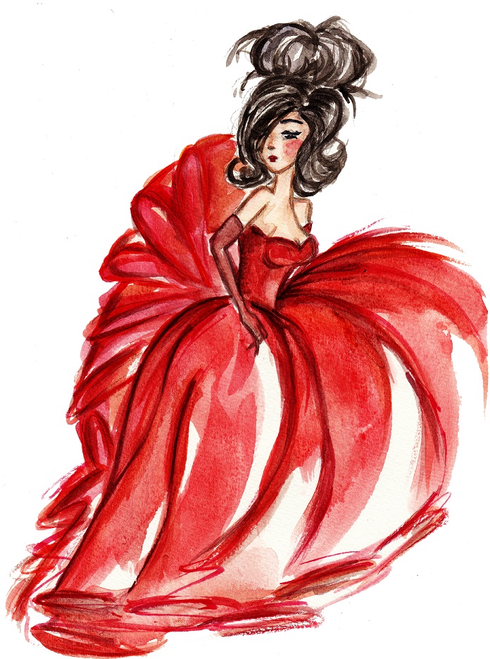A Look in a Creative Mind: TJ's Project: The Red Dress Creation.