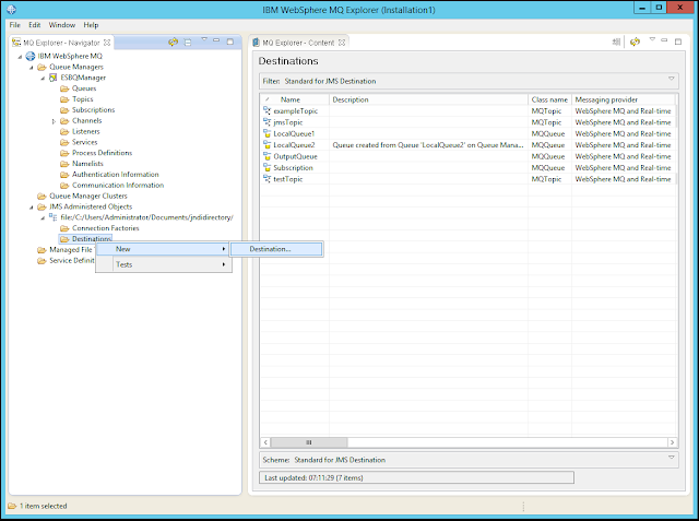 Let's begin...: [IBM MQ] Create a topic using IBM MQ