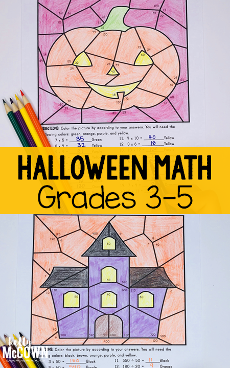 Kelly McCown: Halloween Math Grades 3 to 5
