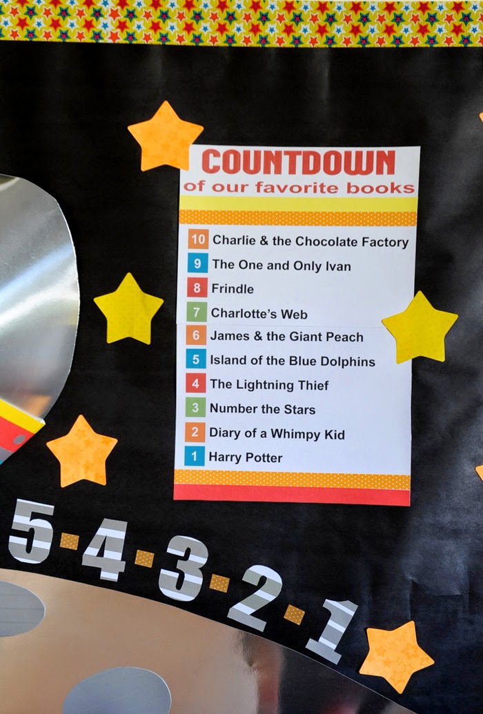 The Gilded Pear: Reading Is A Blast Bulletin Board & Free Printable