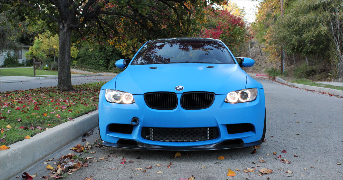 Matte Fanatic: 420-bhp under the hood of this amazing Matte blue BMW M3 ...