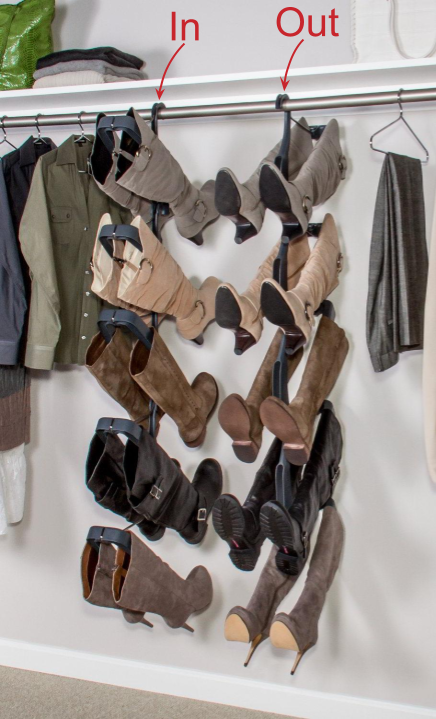 How To Organize Your Boots In The Winter | Pieces of a Mom