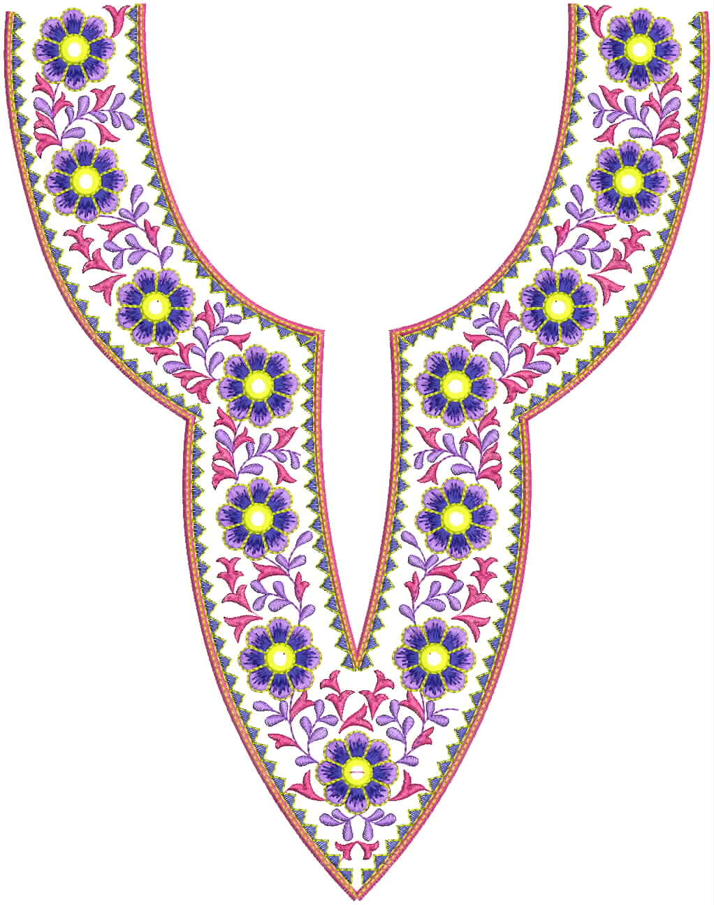 Simple Hand Embroidery Designs For Neck