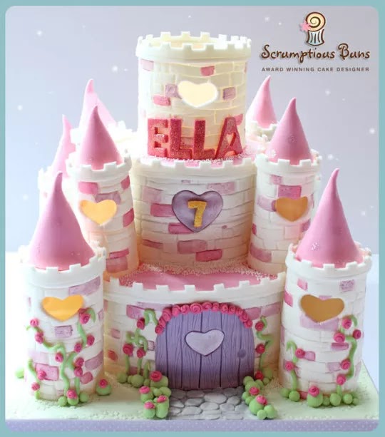 Coqueta tarta con forma de castillo. Tartas originales. - Ideas y ...