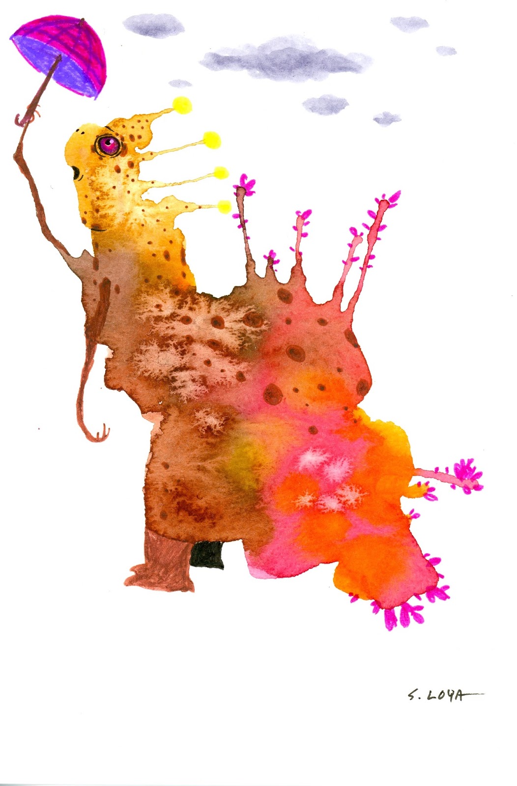 a splotch monster a day: 4/3 splotch monster