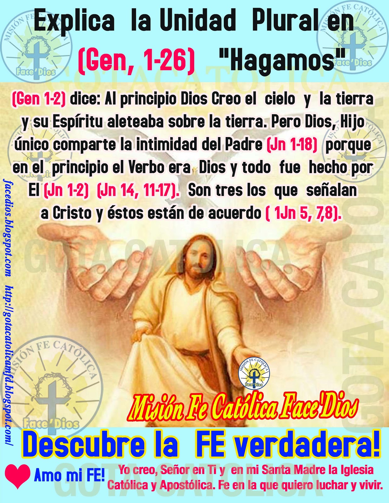 GOTA Católica-Gotas de Dios: Explica la Unidad Plural en (Gen, 1-26 ...