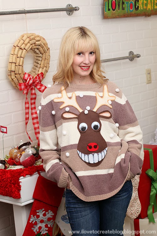 iLoveToCreate Blog: 4 Ways to Make Your Own Ugly Holiday Sweater