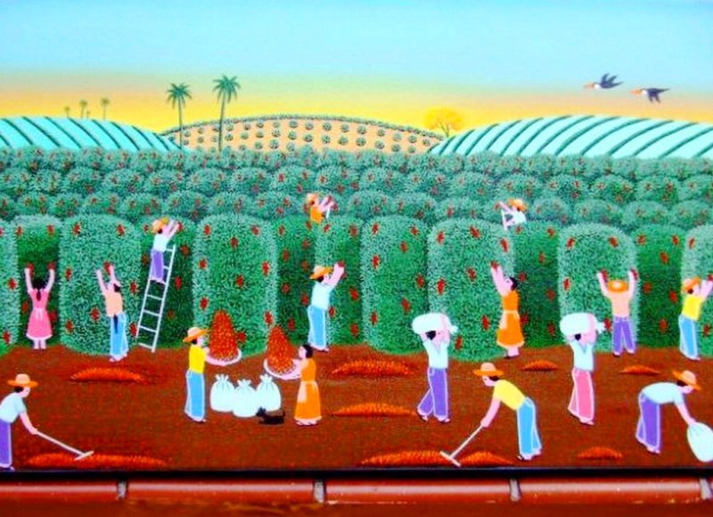 El arte es su máxima expresión : Pinturas de paisajes naif