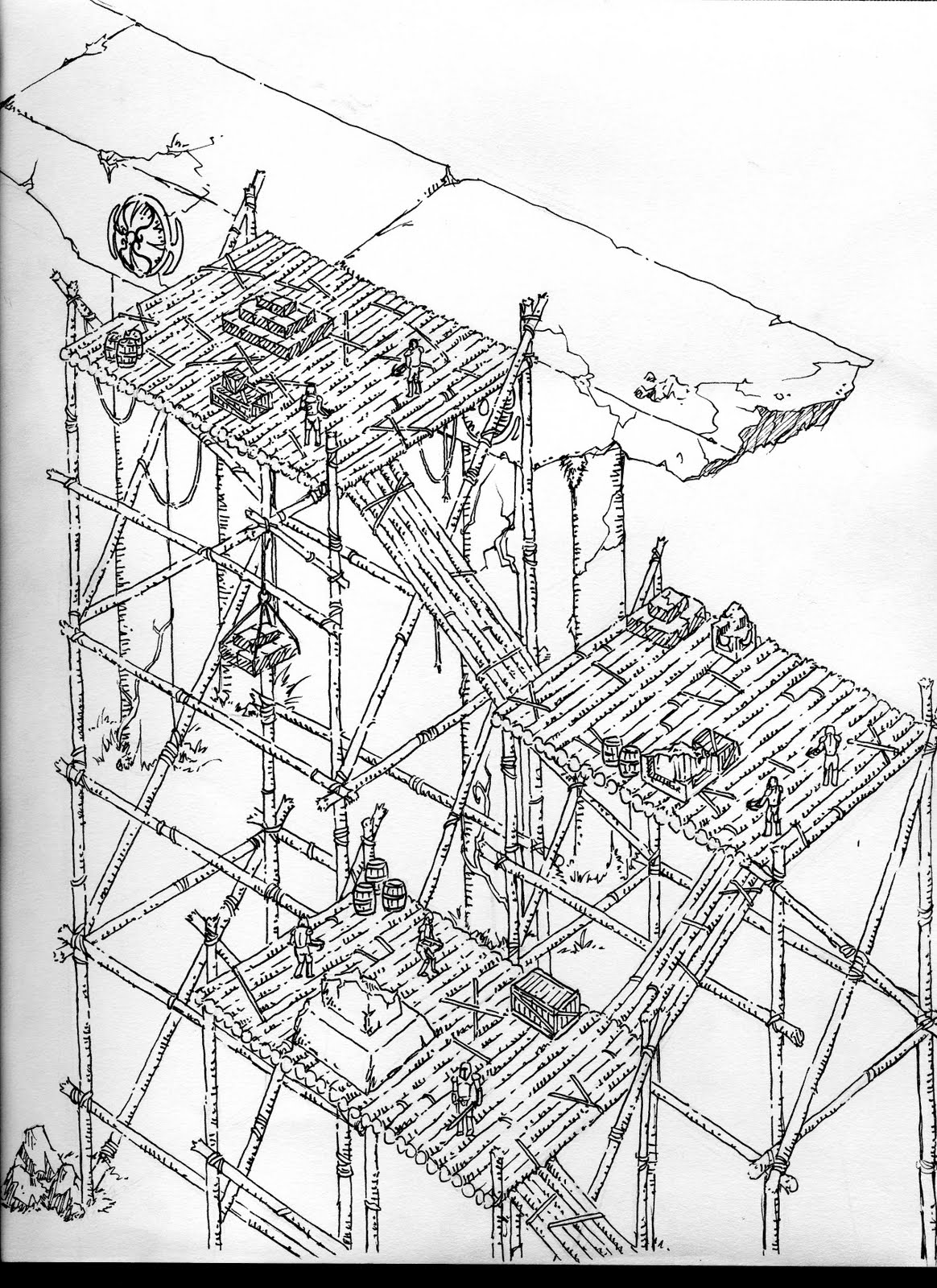 Ryan Johnson - Digital & Fine Art: Level Design - Final Concept Drawings