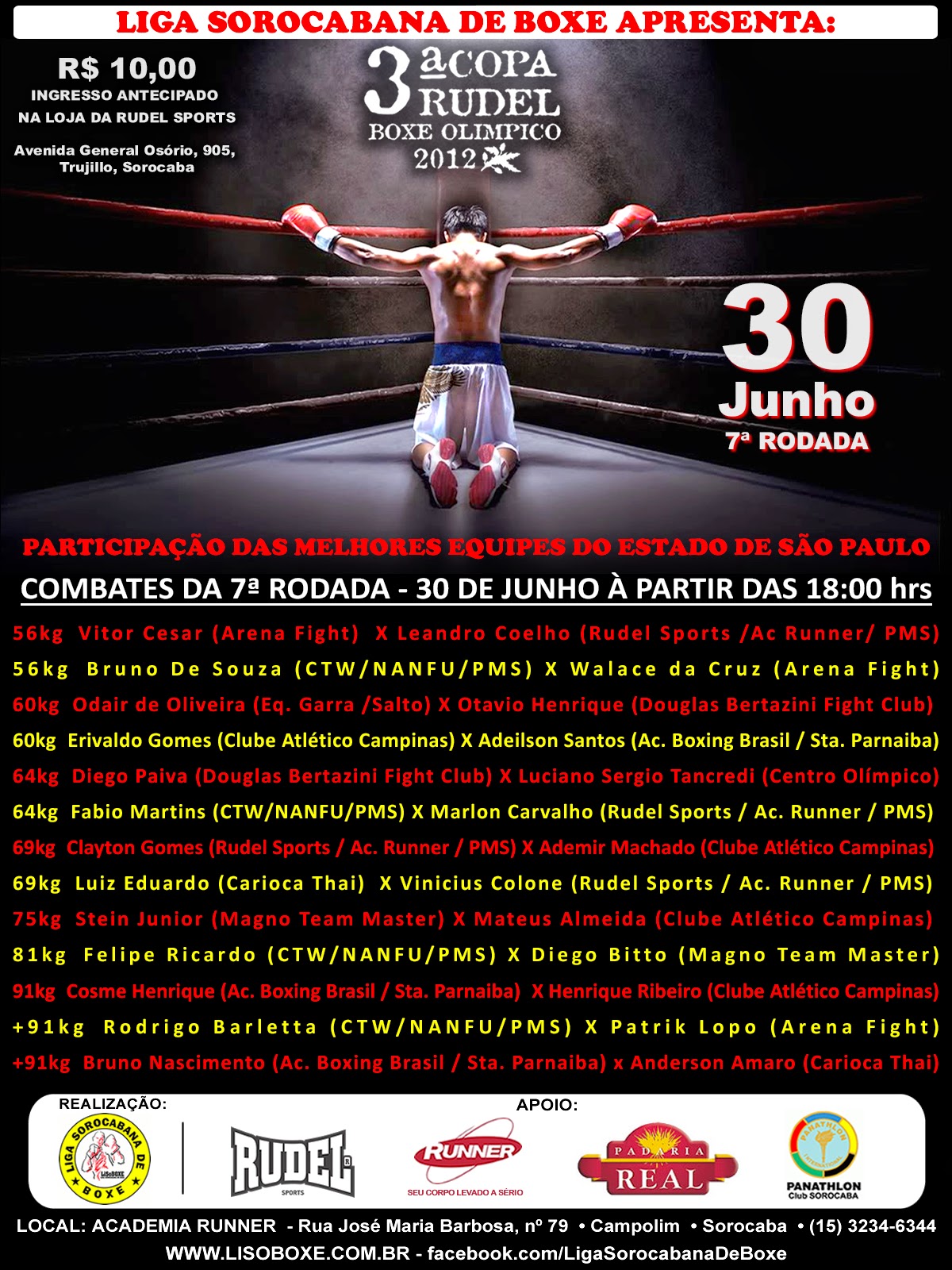 Liga Sorocabana de Boxe e Artes Marciais: COMPETIÇÕES