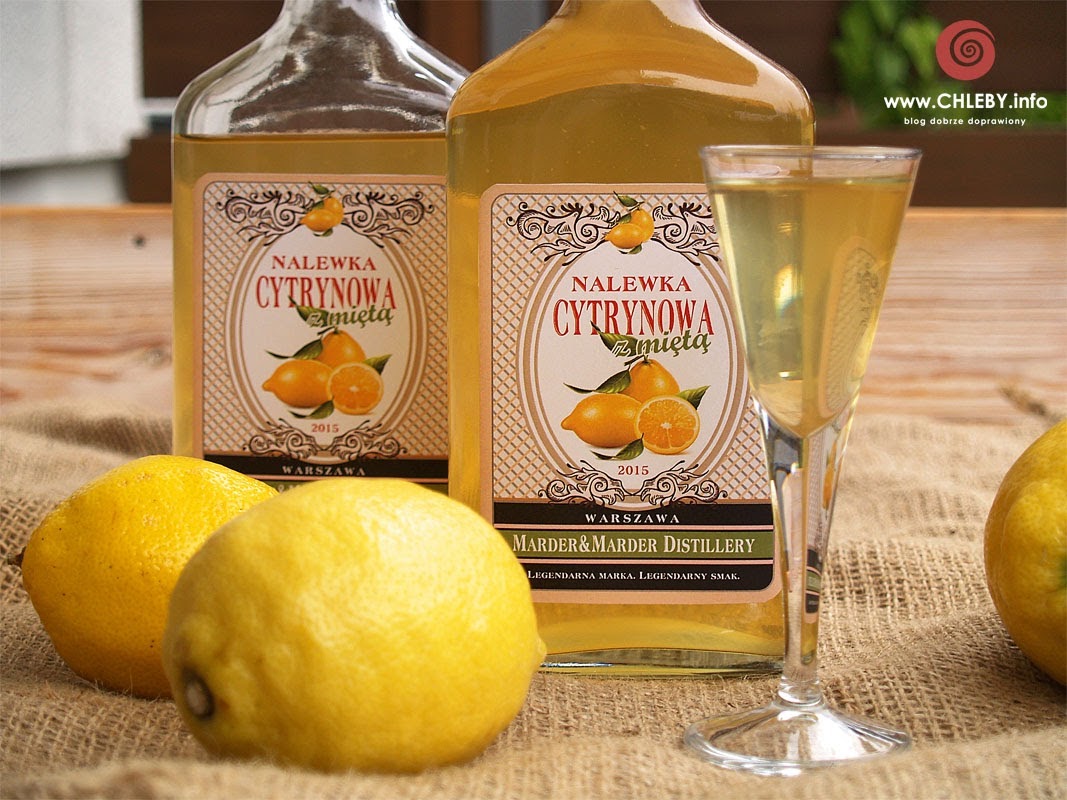 Alkohole domowe: Nalewka cytrynowa z miętą