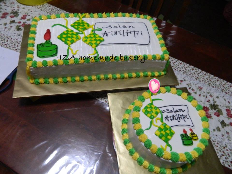 IZA ONE SHOP CORNER: kek tema hari raya