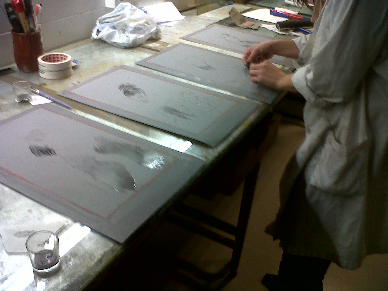 Grabados y Técnicas de estampación: Litografía 4 colores