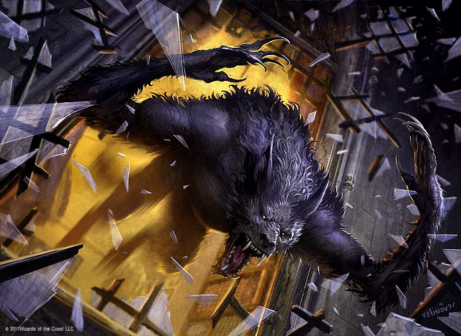The wolf den: Werewolf - Crashing through a window