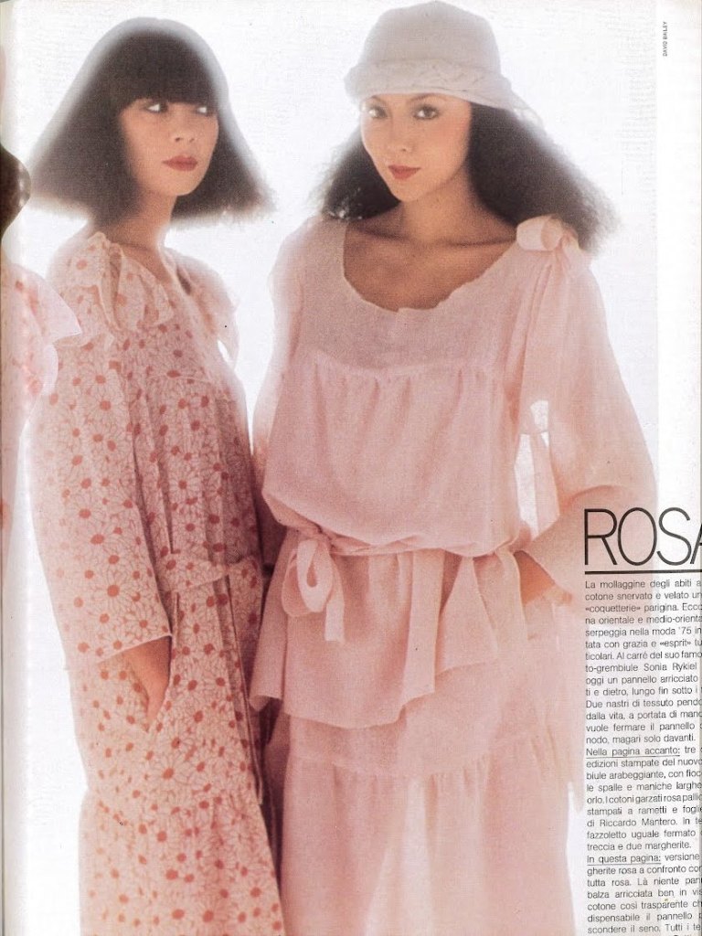 Sensación Vintage: Moda de 1975 según la lente de David Bailey