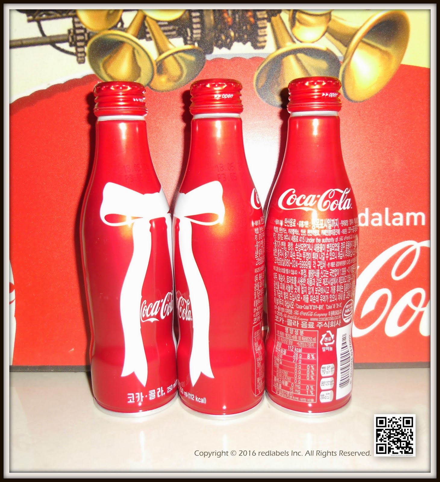 Aluminum Bottle Collector Club: Coca-Cola Ribbon Aluminum Bottle Korea 2016