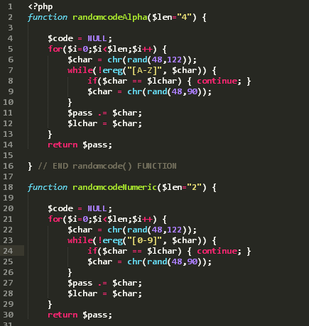 Tutorial PHP : Create Random Characters & Numbers function | Sampaikan Aja