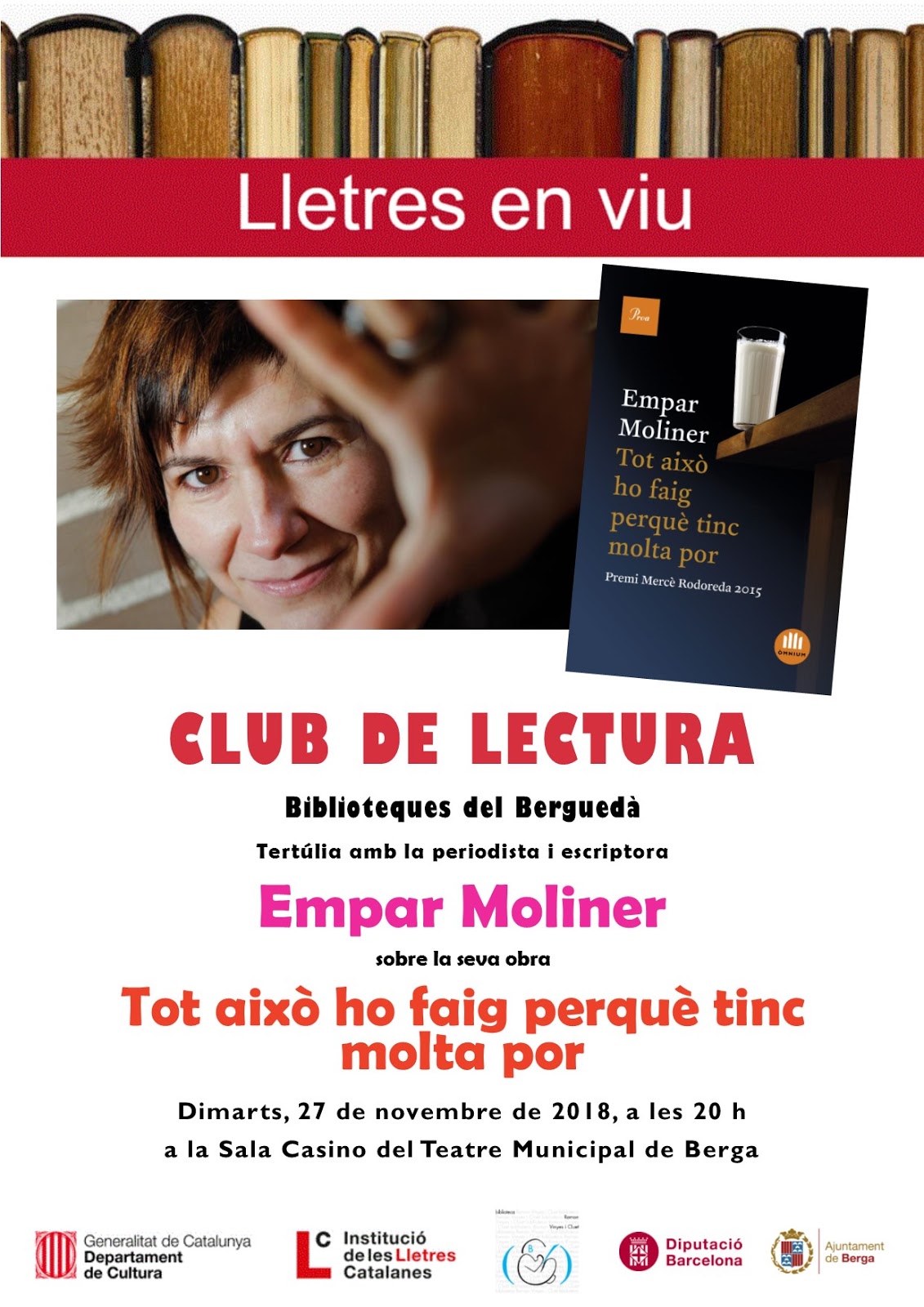 Biblioteca Ramon Vinyes i Cluet: Lletres en viu amb Empar Moliner