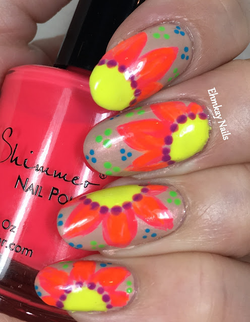 ehmkay nails: Polish Con NYC Nails: KBShimmer All the Bright Moves Neon ...