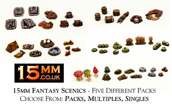 15mm.co.uk: Five new 15mm Fantasy Scenic packs released!