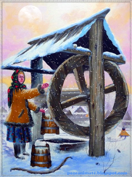 Iarna ninge fulgi gif