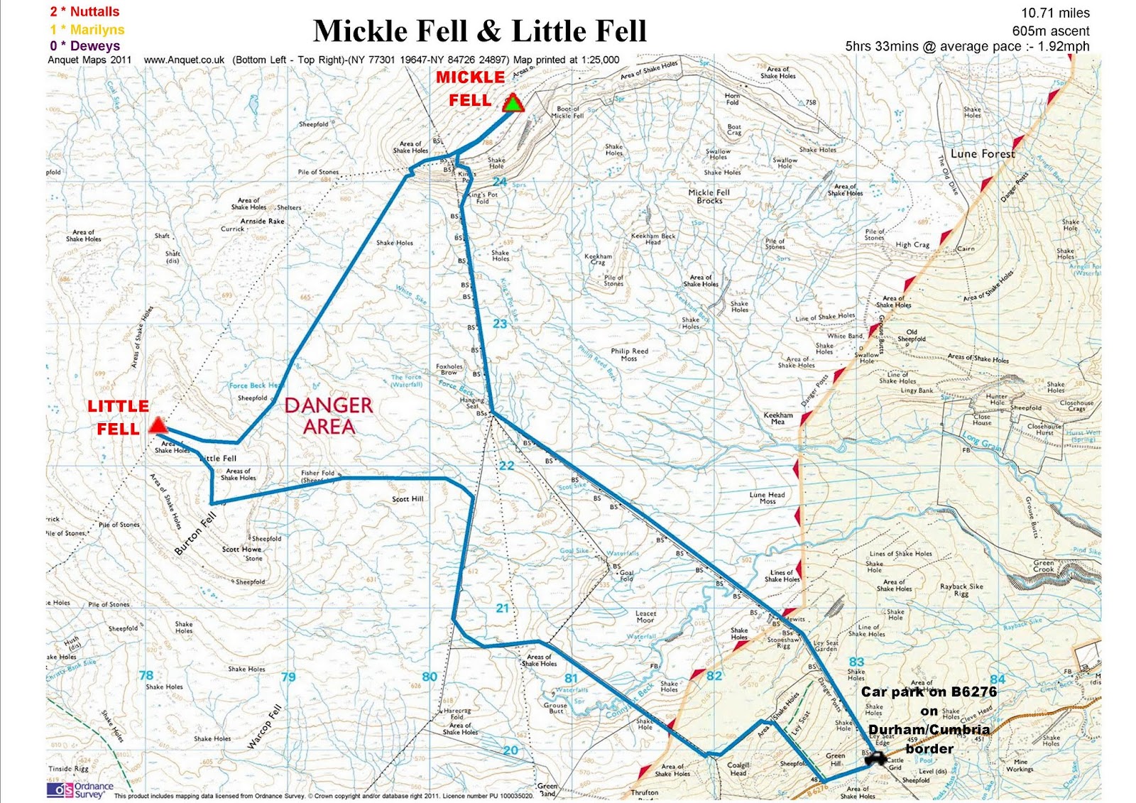 Peak Bagging and Long Distance Walking in the UK and Spain: Mickle Fell ...