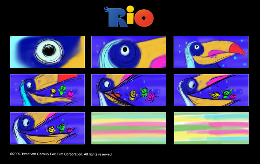 Living Lines Library: Rio (2011) - Storyboards
