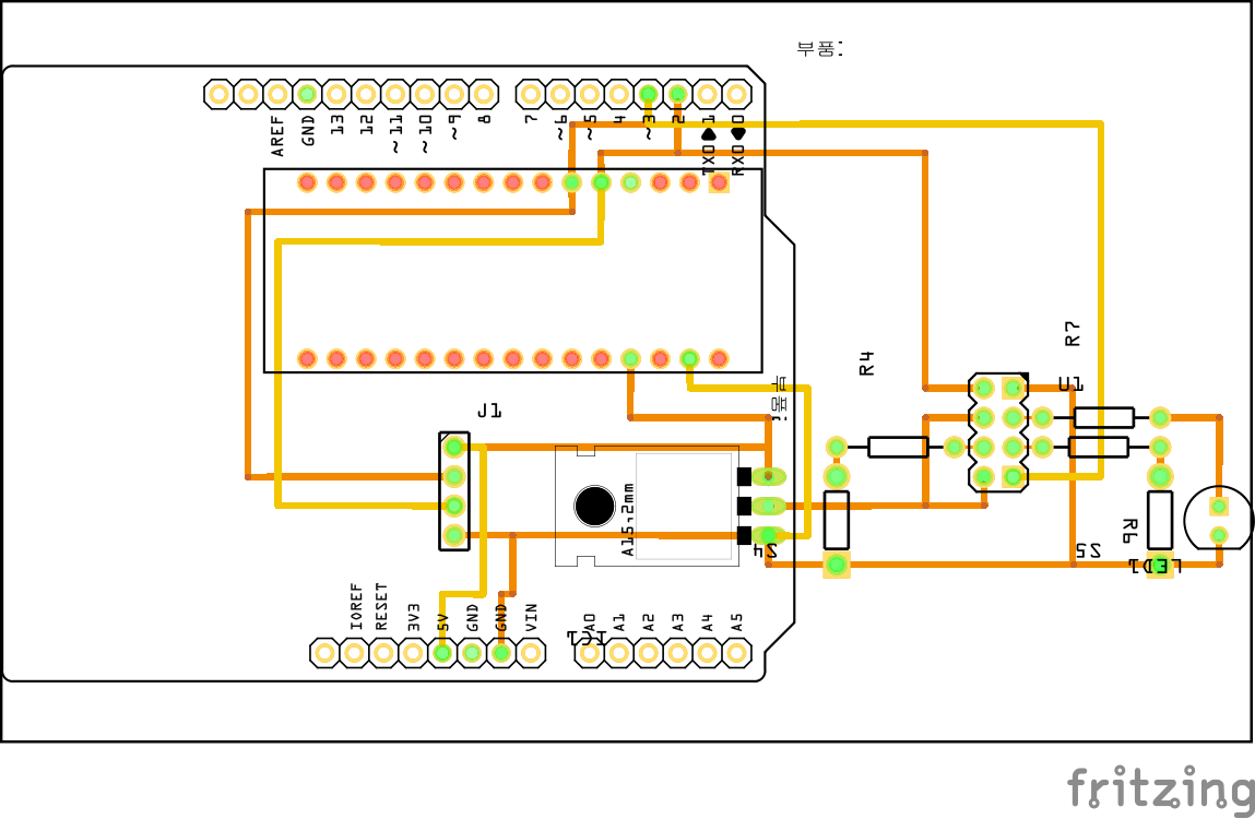 Fritzing Esp 01 Wifi Module 연결 회로 만들기