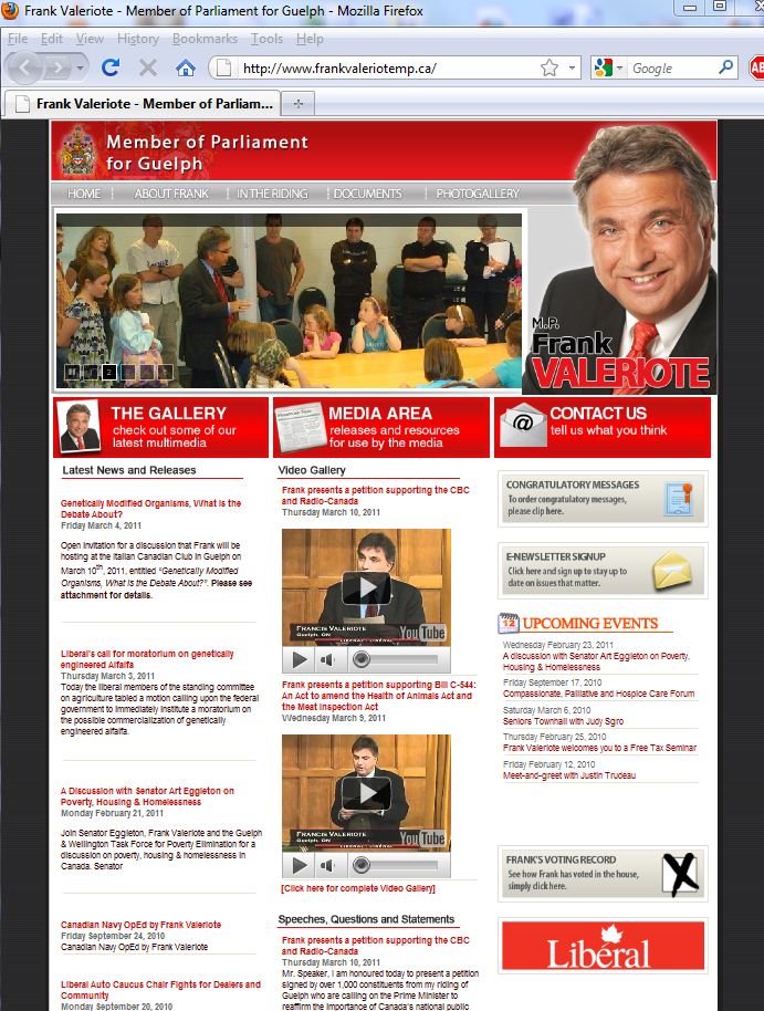 Christian "Independent": Frank Valeriote makes ANOTHER website mistake