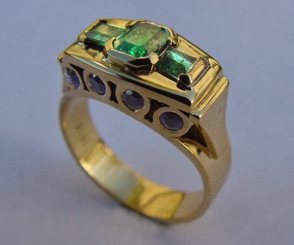 Engagement Ring : Engagement Emerald Ruby Ring In Cyprus 131